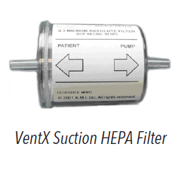 VentX Suction HEPA Filter. Original Product inline filters